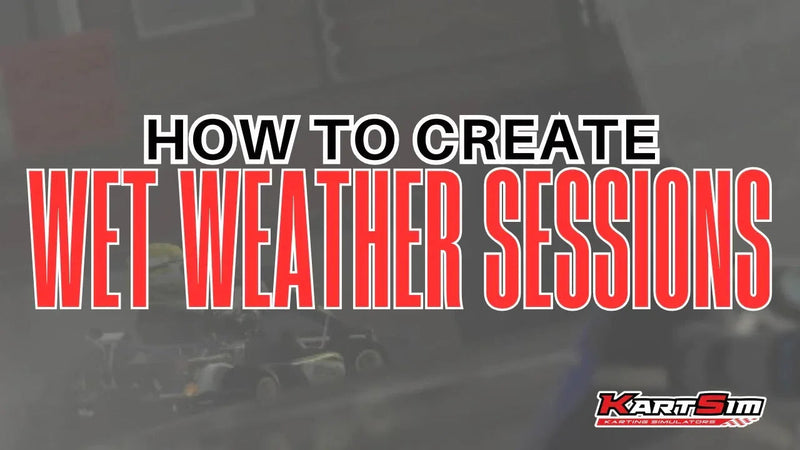 How to Create Wet Weather Sessions in rFactor 2 with KartSim